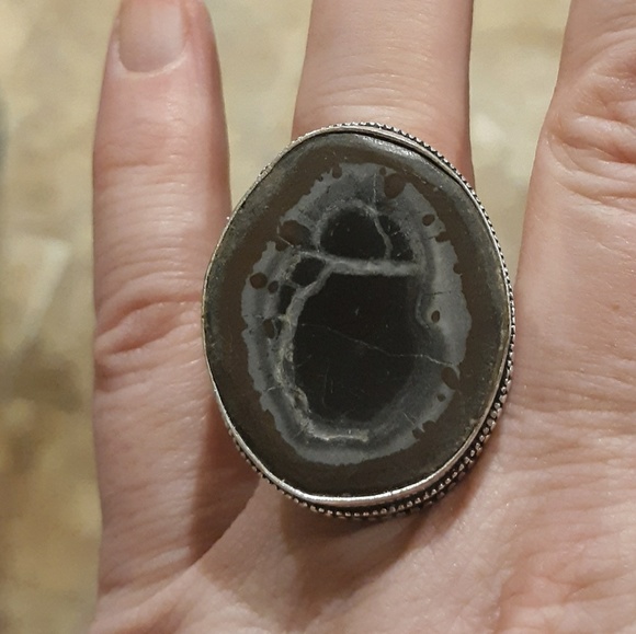 Handmade | Jewelry | New Septarian Aka Dragonstone 925 Silver Ring ...